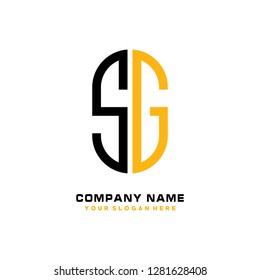 S G Initial Letter Modern Logo Stock Vector (Royalty Free) 1281628408 ...