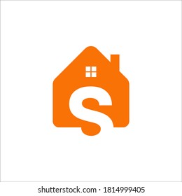 S Home Logo Design Vector Sign Stock Vector (Royalty Free) 1814999405 ...
