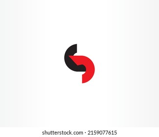 S Icon Shape Logo Design Concept Stock Vector (Royalty Free) 2159077615 ...