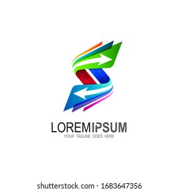 S Icon Template Logo Letter S Stock Vector (Royalty Free) 1683647356 ...