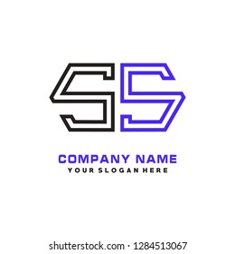 S S Initial Letter Modern Logo Stock Vector (Royalty Free) 1284513067 ...