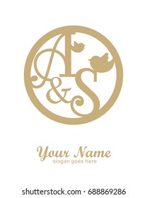 J S Initial Wedding Decorative Logo Stock Vector (Royalty Free) 686674903