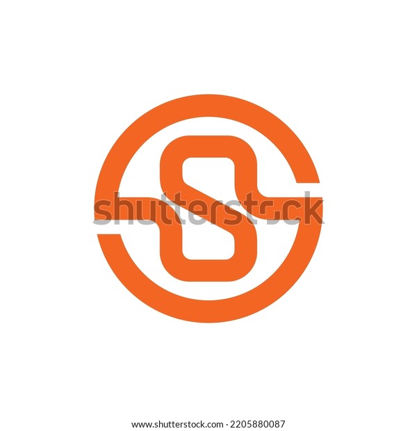 S Letter Circle Logo Design Template Stock Vector (Royalty Free ...