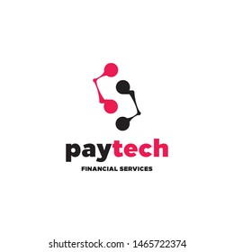 S Letter Connect Logo Design Vector Stock Vector (Royalty Free ...
