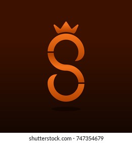 S Letter Crown Logo Template Stock Vector (Royalty Free) 747354679 ...