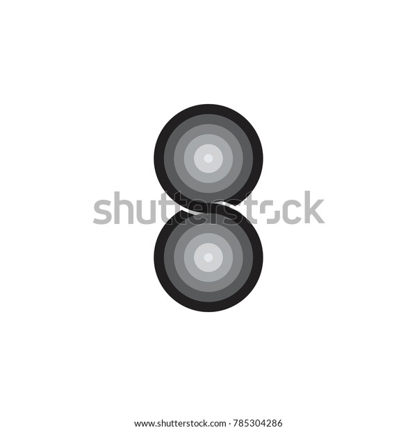 S Letter Eight Number Logo Design Stock Vector (Royalty Free) 785304286 ...