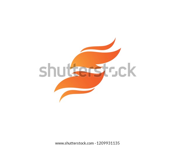 S Letter Fire Flame Logo Vector Stock Vector (Royalty Free) 1209931135