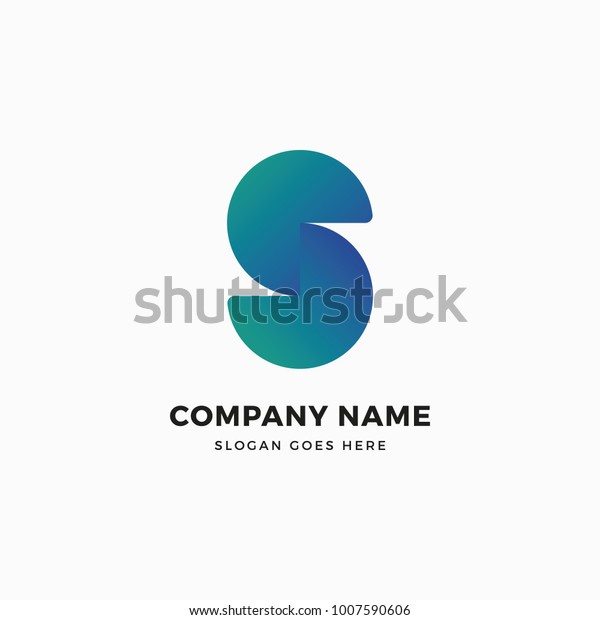 S Letter Gradients Logo Design Template Stock Vector (Royalty Free ...