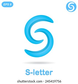 S Letter Logo Concept 2d 3d Stock Vector (Royalty Free) 245419756 ...
