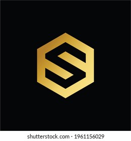 S Letter Logo Hexagon Shape Stock Vector (Royalty Free) 1961156029 ...