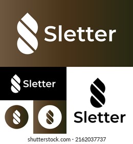 S Letter Logobold Round Shape Logo Stock Vector (Royalty Free ...