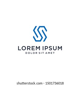 S Letter Minimal Simple Logo Vector 스톡 벡터(로열티 프리) 1501736018 | Shutterstock