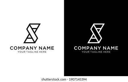 S Letter Minimal Simple Logo Vector Stock Vector (Royalty Free ...