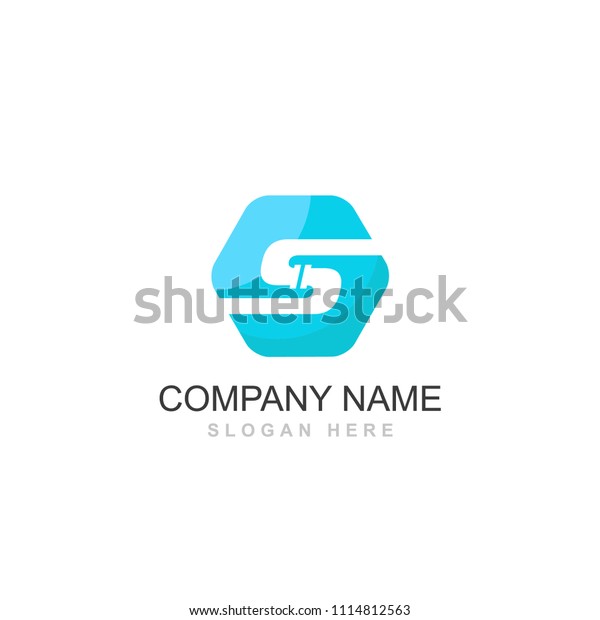 S Letter Pips Connecting Vector Logo Stock Vector (Royalty Free ...