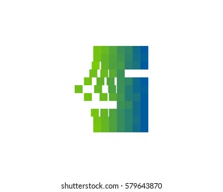 S Letter Pixel Logo Design Element Stock Vector (Royalty Free ...