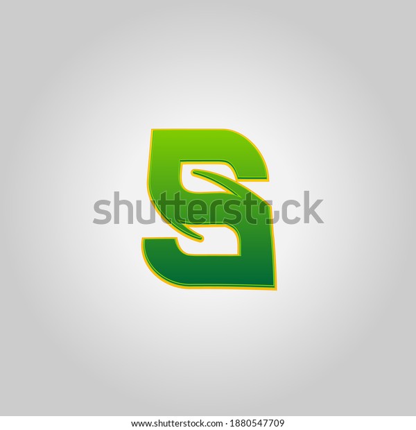 S Letter Simple Logo Modern Vector Stock Vector (Royalty Free ...