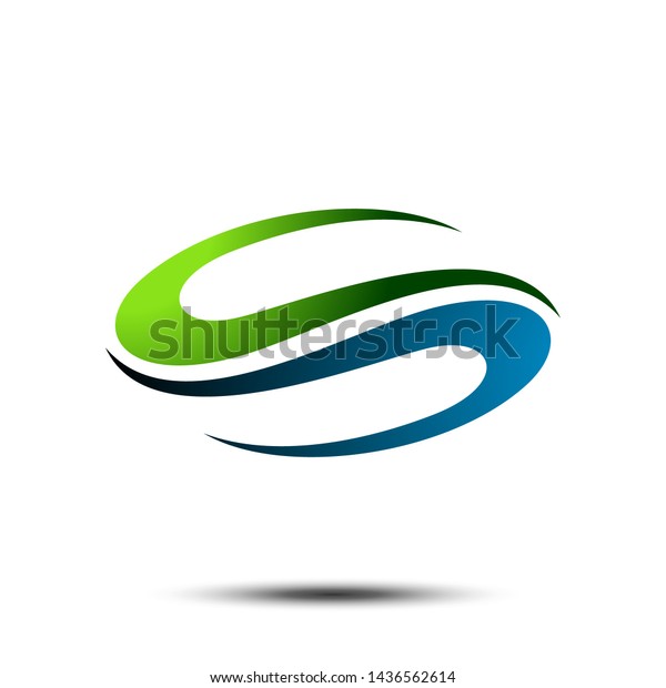 S Letter Wave Vector Logo Template Stock Vector (Royalty Free ...