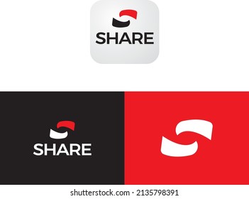 S Logo Design Share Icon Stock Vector (Royalty Free) 2135798391 ...