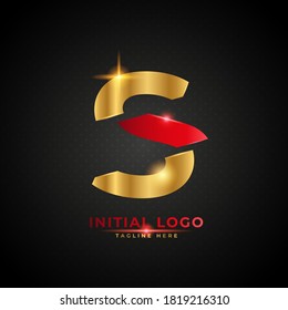 S Logo Initial Letter S Red Stock Vector (Royalty Free) 1819216310 ...