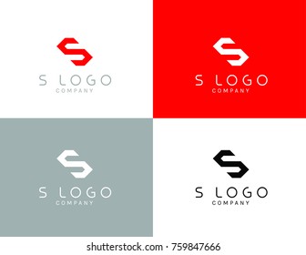 Logotipo de letra exagerada S: vector de stock (libre de regalías ...