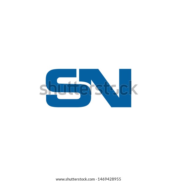 S N Letter Logo Design Stock Vector (Royalty Free) 1469428955 ...