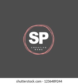 S P Sp Initial Logo Template Stock Vector (Royalty Free) 1236489244 ...