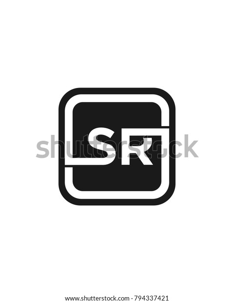 S R Initial Box Letter Logo Stock Vector (Royalty Free) 794337421 ...