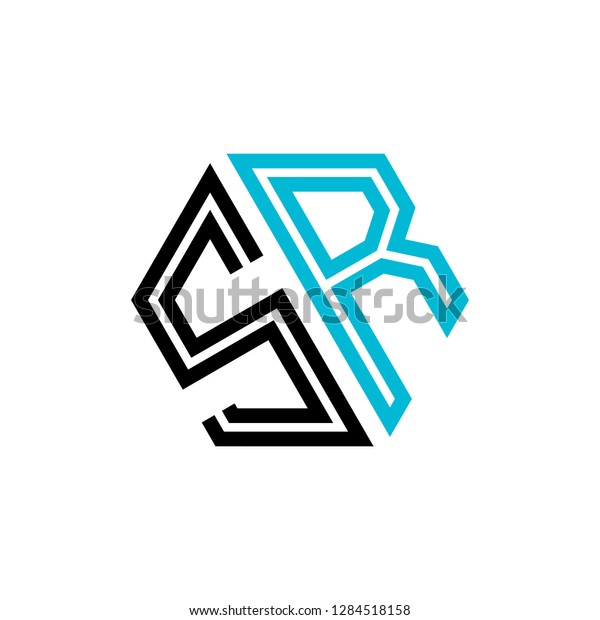 S R Initial Letter Modern Logo Stock Vector (Royalty Free) 1284518158 ...