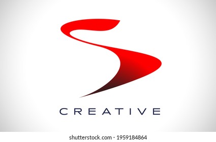 S Red Logo Design Vector Creative Stock Vector (Royalty Free ...
