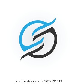 S Shape Logo Branding Stock Vector (Royalty Free) 1902121312 | Shutterstock