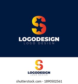 S Stars Logo Design Creative Vector Stock Vector (Royalty Free ...