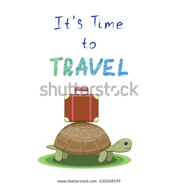 S Time Travel Turtle Goes On Stock Vector (Royalty Free) 630268199 ...