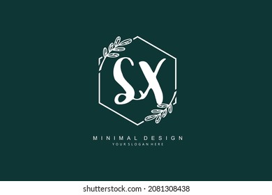 S X Sx Logo Initial Lettering Stock Vector (Royalty Free) 2081308438 ...