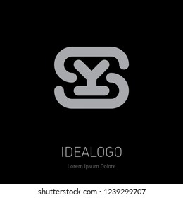 S Y Logo Sy Vector Design Stock Vector (Royalty Free) 1239299707 ...