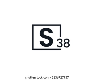 S38 38s Initial Letter Logo Stock Vector (Royalty Free) 2136727937 ...