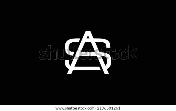 Sa Assa Abstract Letters Logo Monogram Stock Vector (Royalty Free ...