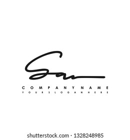 Sa Initial Signature Logo Handwriting Logo Stock Vector (Royalty Free ...