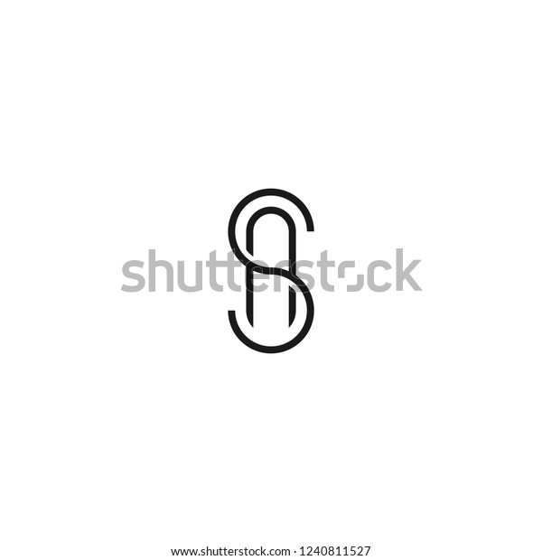 Sa Letter Icon Logo Line Stock Vector (Royalty Free) 1240811527 ...