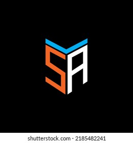 Sa Letter Logo Creative Design Vector Stock Vector (Royalty Free ...