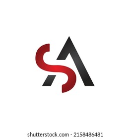Sa Letter Logo Design Vector Stock Vector (Royalty Free) 2158486481 ...
