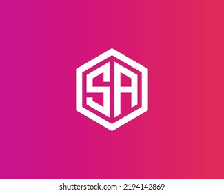 Sa Logo Design Vector Template Stock Vector (Royalty Free) 2194142869 ...