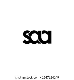 Saa Letter Original Monogram Logo Design Stock Vector (Royalty Free ...