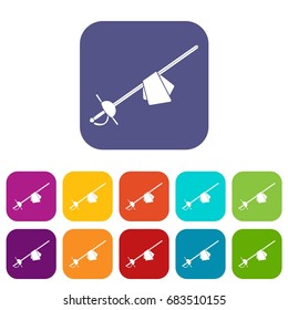 Saber Icons Set Stock Vector (Royalty Free) 683510155 | Shutterstock