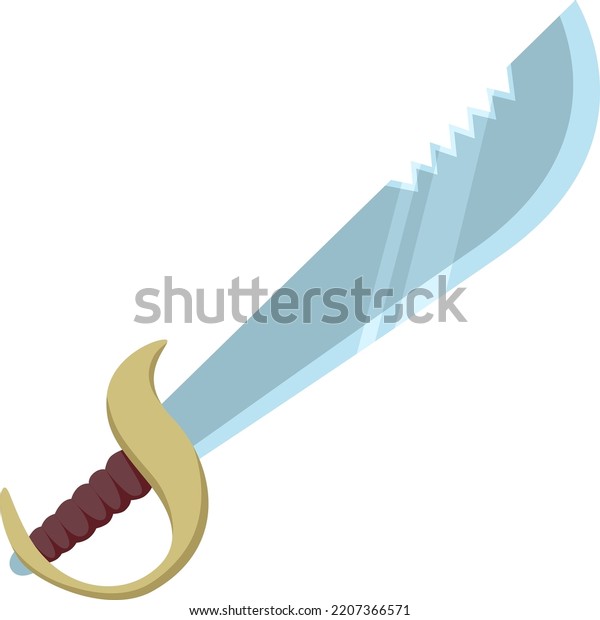 Sabre Type Backsword Curved Blade Stock Vector (Royalty Free ...