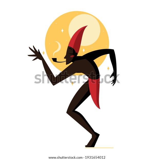Saci Character Brazilian Folklore Stock Vector (Royalty Free ...