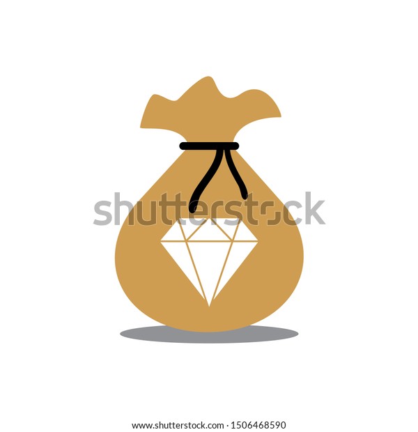 Sack Diamond Illustration Clipart Vector Stock Vector (Royalty Free ...