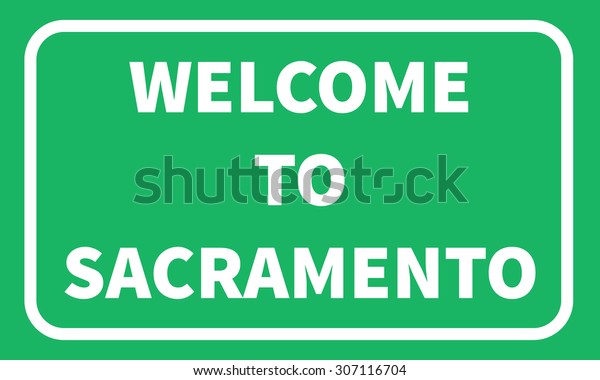 Sacramento Road Sign Background Vector Illustration Stock Vector ...