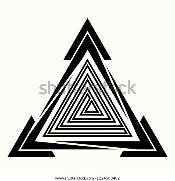 Sacred Geometry Crossed Linear Triangles Secret: Vector có sẵn (miễn ...