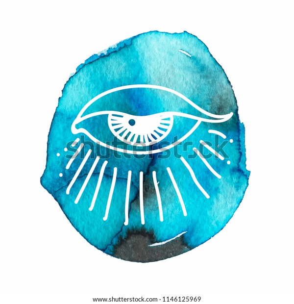 Sacred Geometry Eye Spiral Stock Vector (Royalty Free) 1146125969 ...