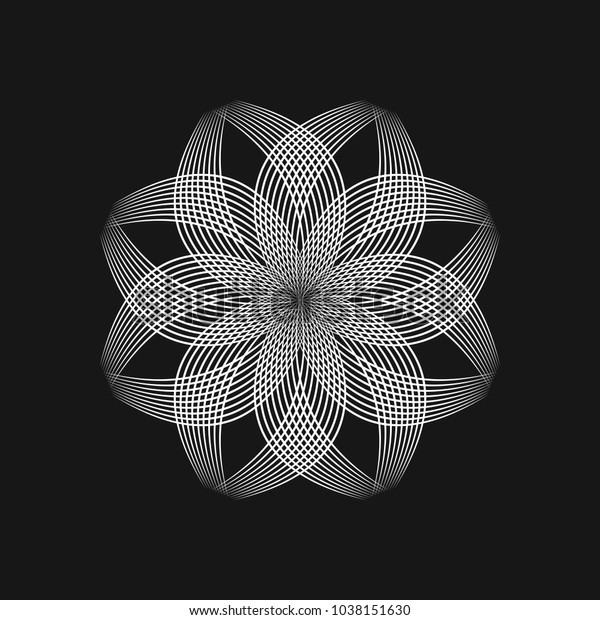Sacred Geometry Graphic Representation Wheel World Stock Vector ...